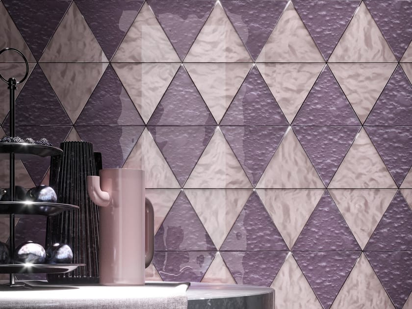 Indoor glass wall/floor tiles OPUS PATTERN By Vetrocolor