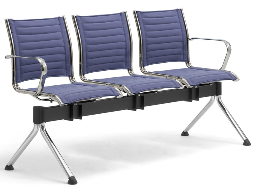 ORIGAMI TD | Bancada Bancada en acero para fijación al suelo con brazos ...