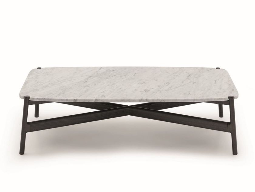 OSCAR | Low coffee table Low rectangular Carrara marble coffee table By ...