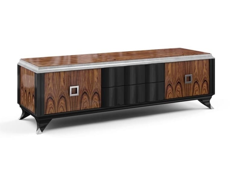 OSCAR Wood veneer TV cabinet with drawers By Guerra Vanni