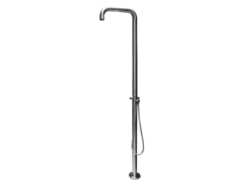 NOVO INOX Stainless steel outdoor shower with hand shower By GUGLIELMI ...
