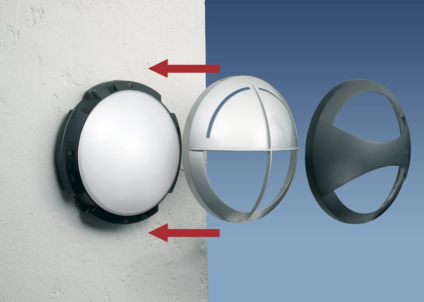 JACK LED powder coated aluminium Outdoor wall Lamp By Goccia Illuminazione