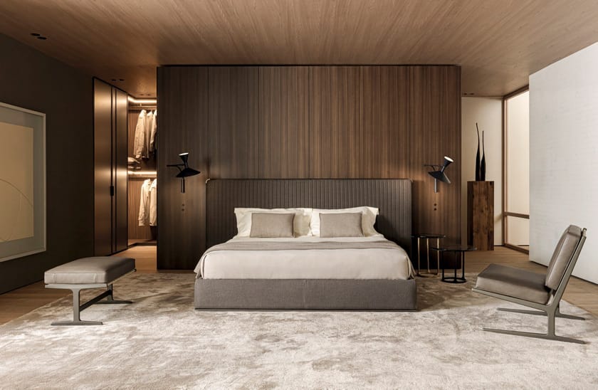 OVIDIO | Letto in tessuto By Molteni & C. design Vincent Van Duysen