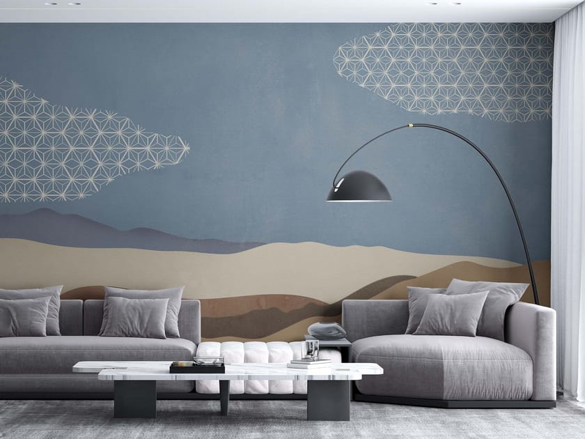 Geometric landscape wallpaper PAESAGGIO Geometric Vibes Collection By ...