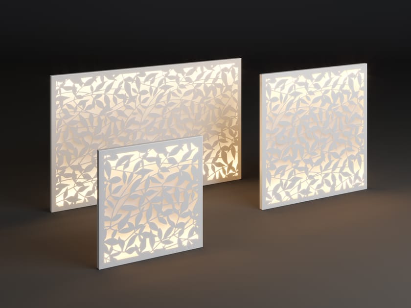 Lámpara de pared para exteriores LED de metal PANEL GRIN By Laubo