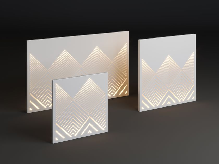 LED metal Outdoor wall lamp PANEL MOUNT By Laubo