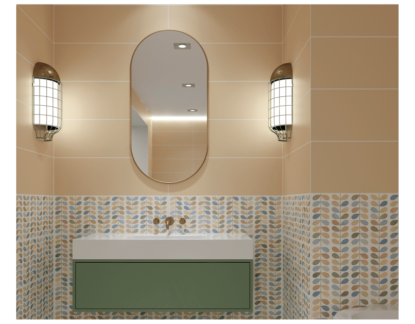 Rivestimento in gres porcellanato effetto cemento PANTONE TWIG ...