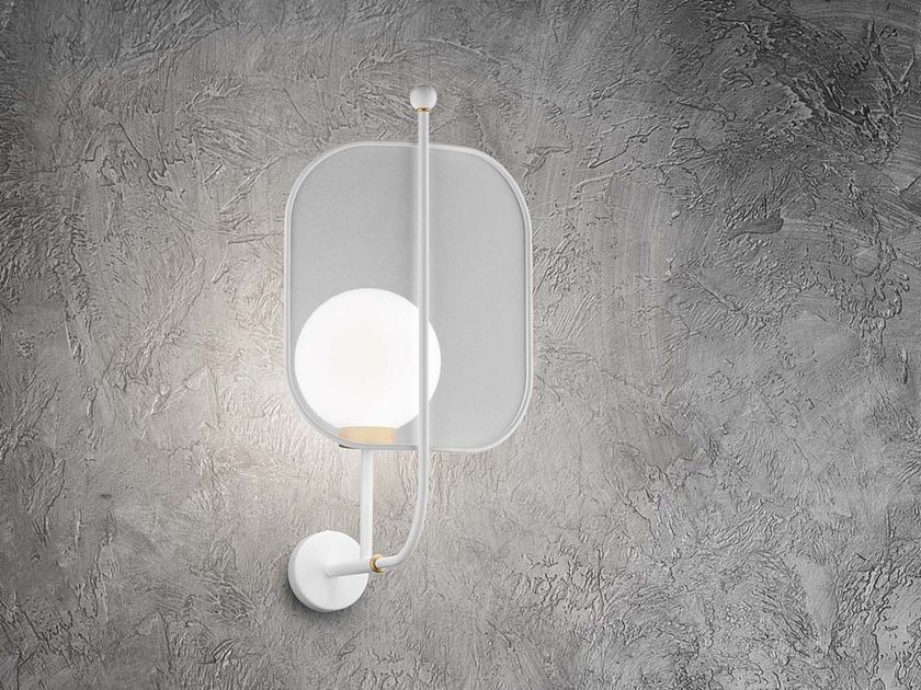 Painted metal wall light PAPILIO A1G Papilio Collection By Masiero ...