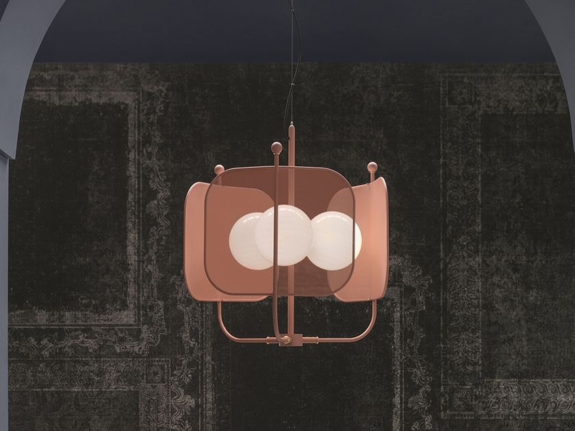 Painted metal chandelier PAPILIO S3P Papilio Collection By Masiero ...