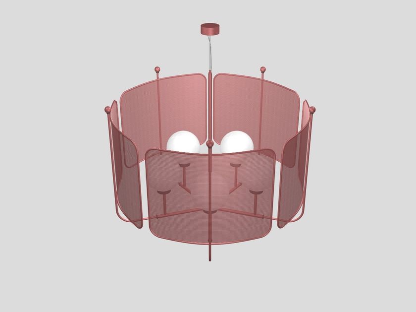 Painted metal chandelier PAPILIO S5 Papilio Collection By Masiero ...
