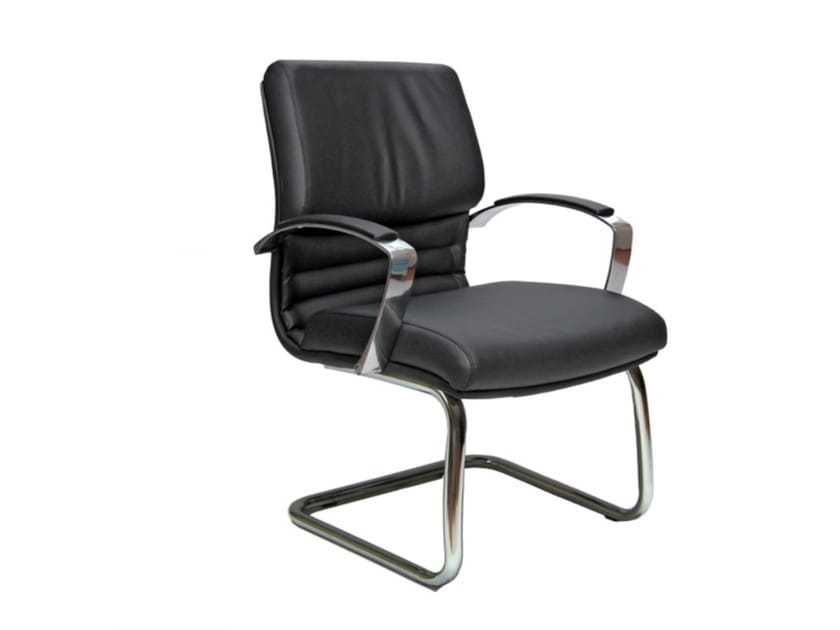 PARIS | Cantilever office chair Cantilever medium back leather office ...