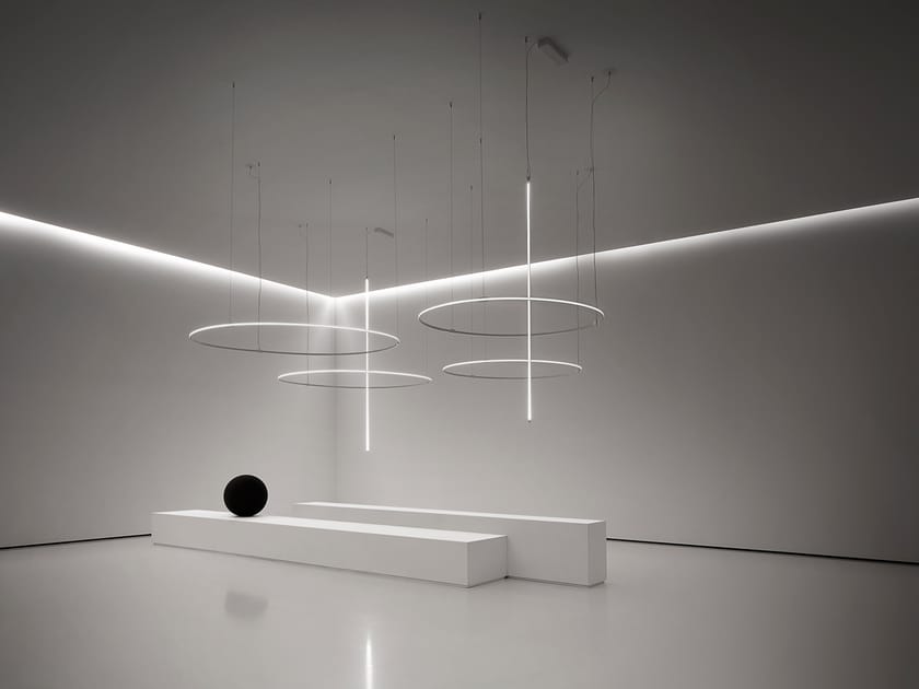 GIRO LED dimmable aluminium pendant lamp By Vesoi