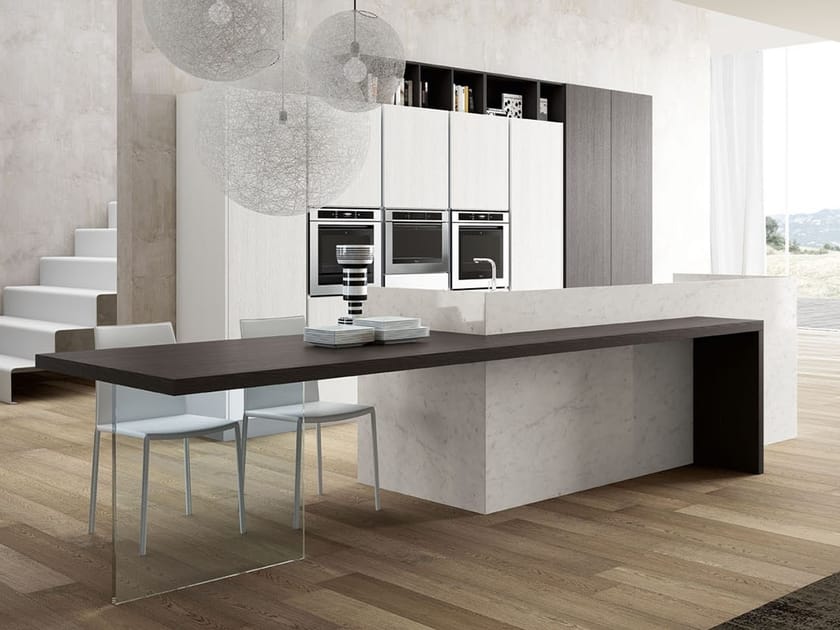 Fitted kitchen with island PENTHA | Kitchen with island By ARREDO 3