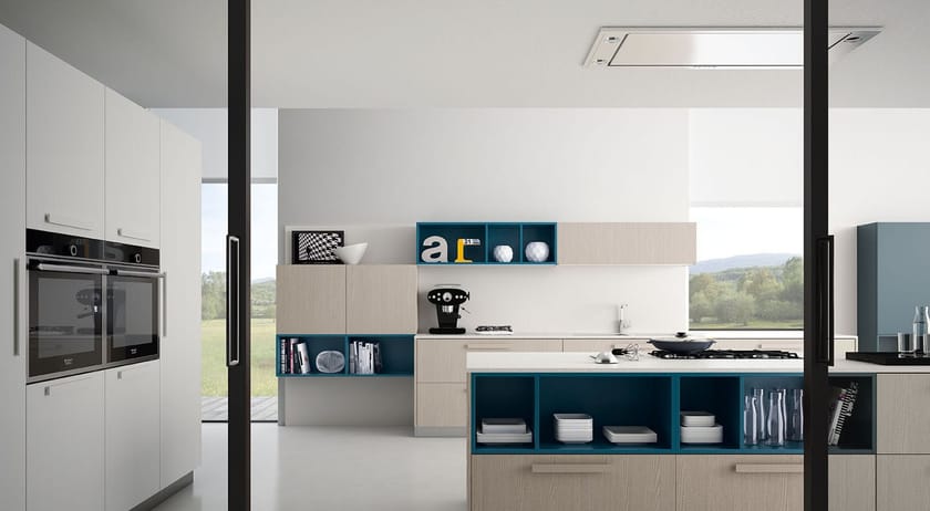 Fitted kitchen with island PENTHA | Kitchen with island By ARREDO 3