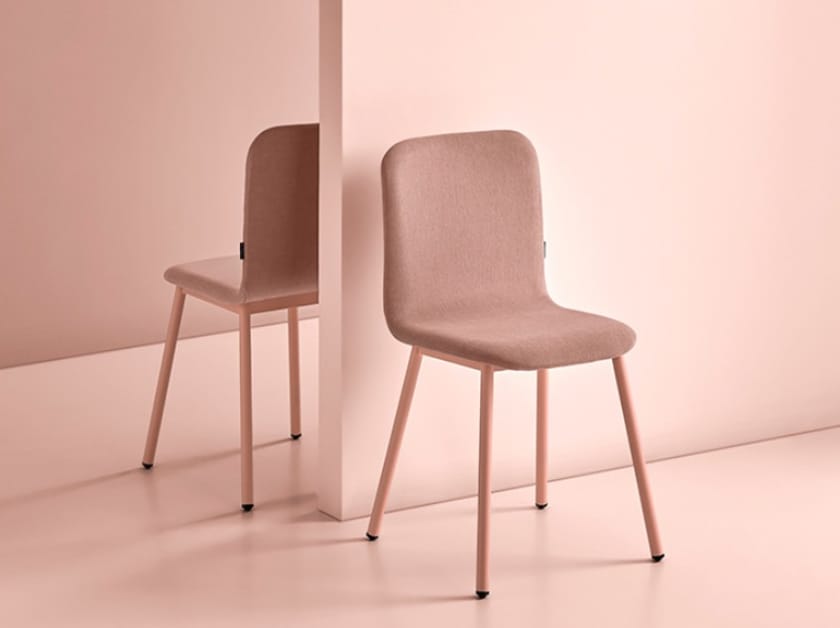 PEPPER Upholstered fabric chair By Mobliberica