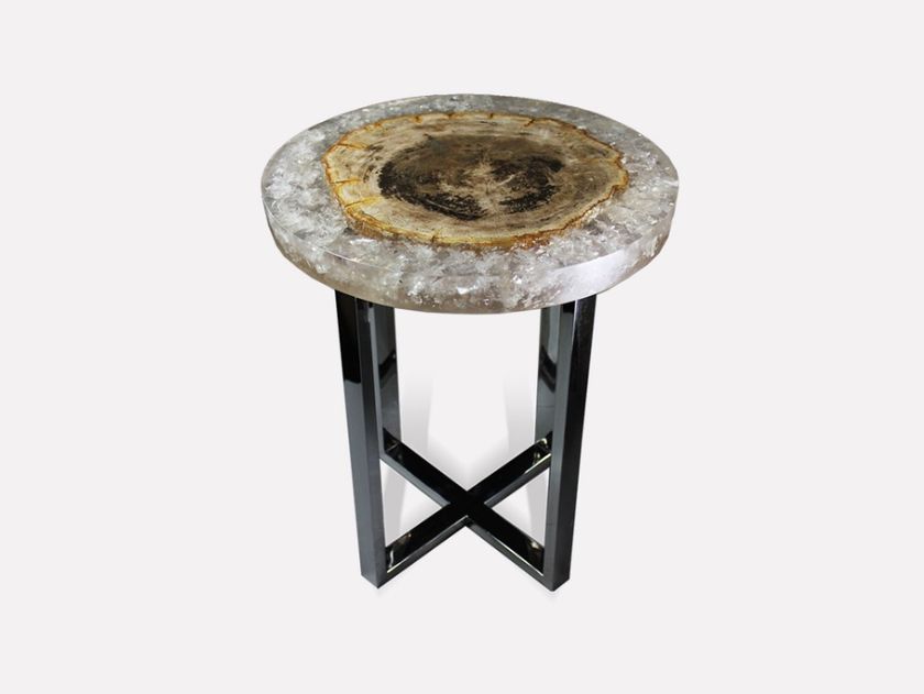PETRA SWIRL Round wooden coffee table for living room By MORADA ...