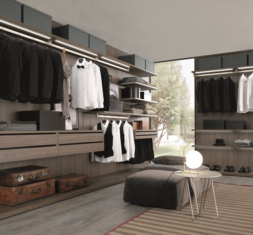 Armario vestidor de esquina composable de madera PICÀ Z531 Colección ...