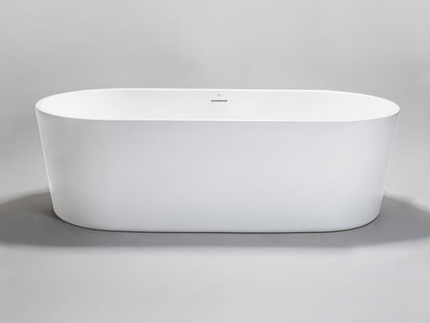 Freestanding oval acrylic bathtub PISA•3 Pisa Collection By Blu Bathworks® design Michael Gottschalk