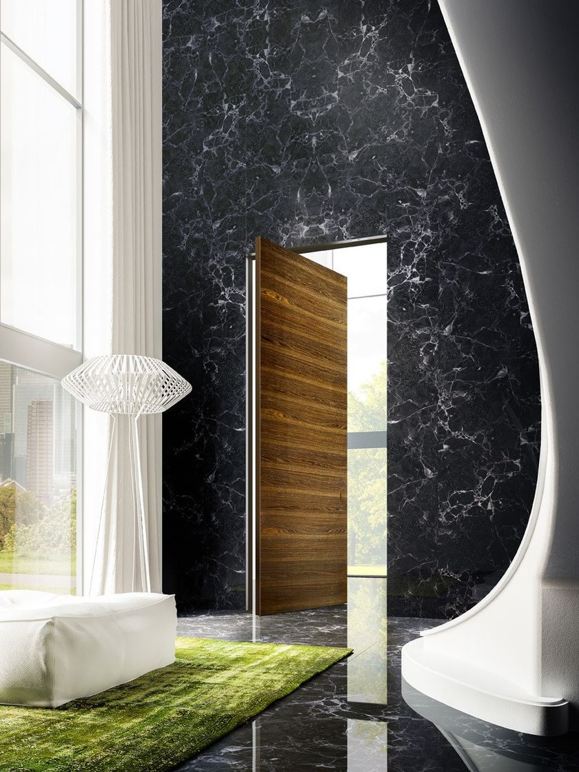 Puerta Pivotante de Eje Vertical By Linvisibile