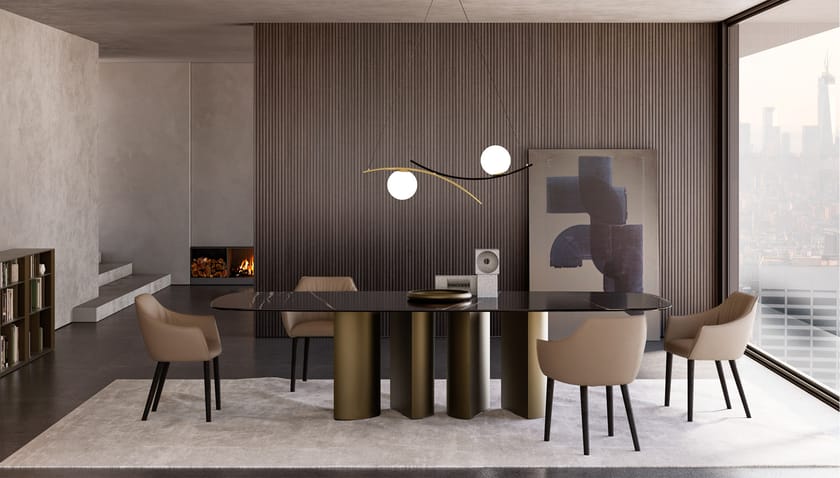 PLAI Rectangular ceramic table By EFORMA | design Ollen Pal