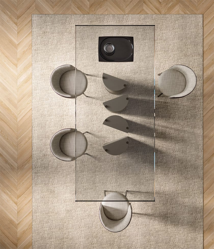 PLAI Rectangular crystal table By EFORMA | design Ollen Pal