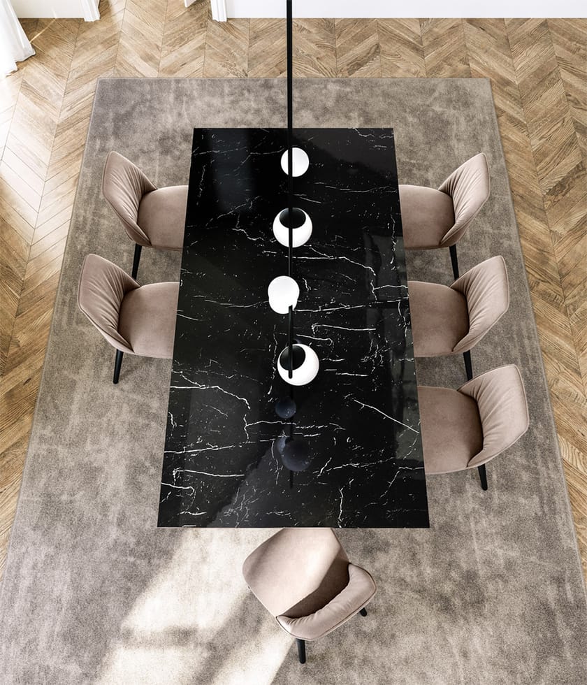 PLAI Rectangular marble table By EFORMA | design Ollen Pal