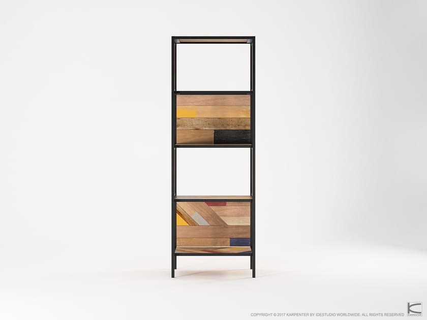 PLANKE VERTICAL RACK 4 | Bookcase Planke Collection By KARPENTER design ...