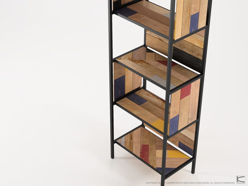 PLANKE VERTICAL RACK 4 | Bookcase Planke Collection By KARPENTER design ...