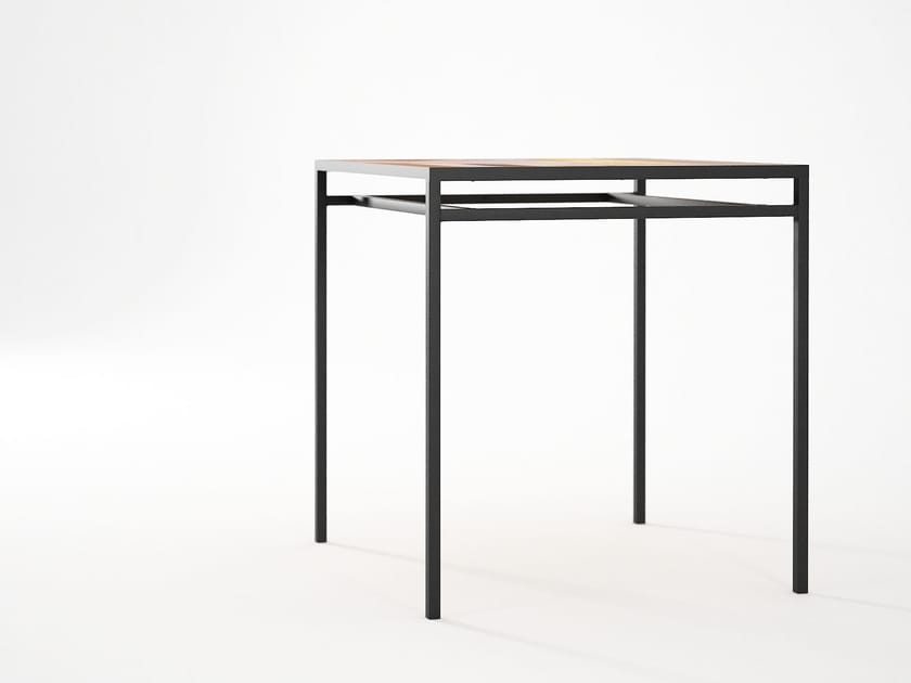 PLANKE Square reclaimed wood dining table By KARPENTER | design Hugues ...