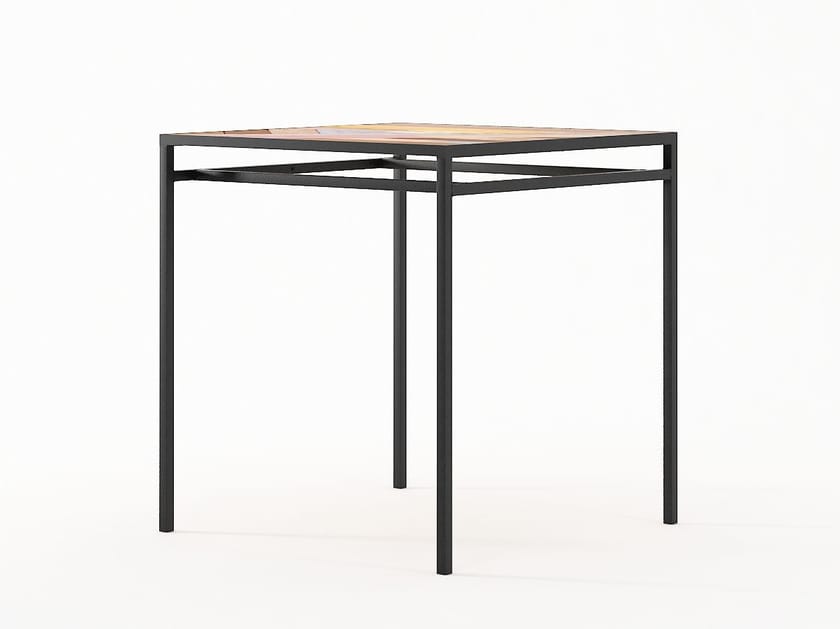 PLANKE Square reclaimed wood dining table By KARPENTER | design Hugues ...