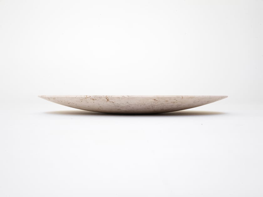 Round travertine dinner plate PLATE SC55 Collect Collection By ...