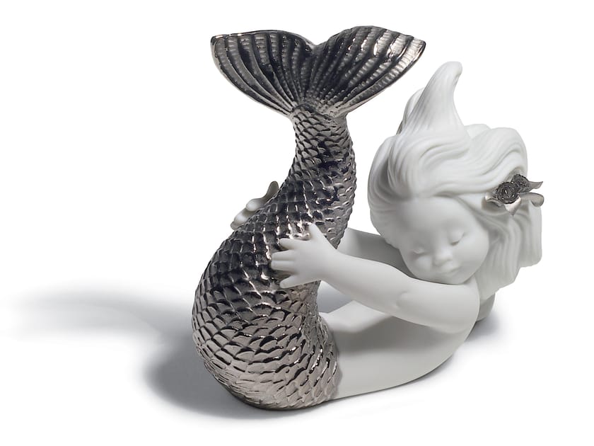 Porcelain decorative object PLAYING AT SEA MERMAID Re-Deco Collection ...