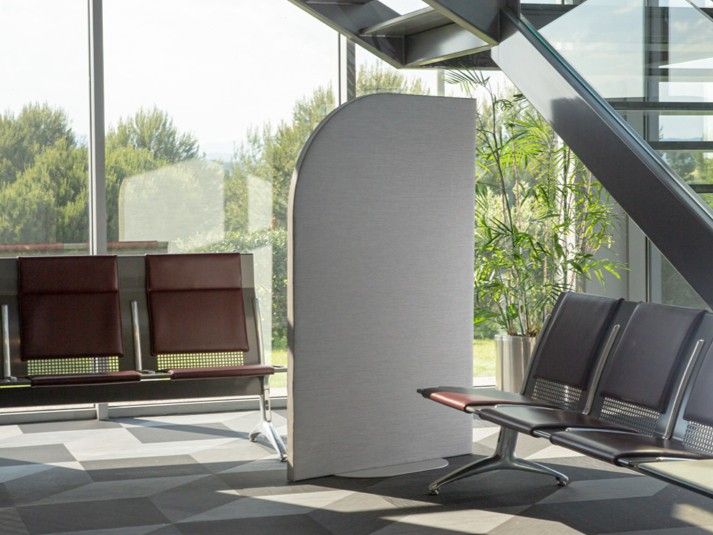 Sound absorbing freestanding office screen PLEC DIVIDER By VERTISOL ...