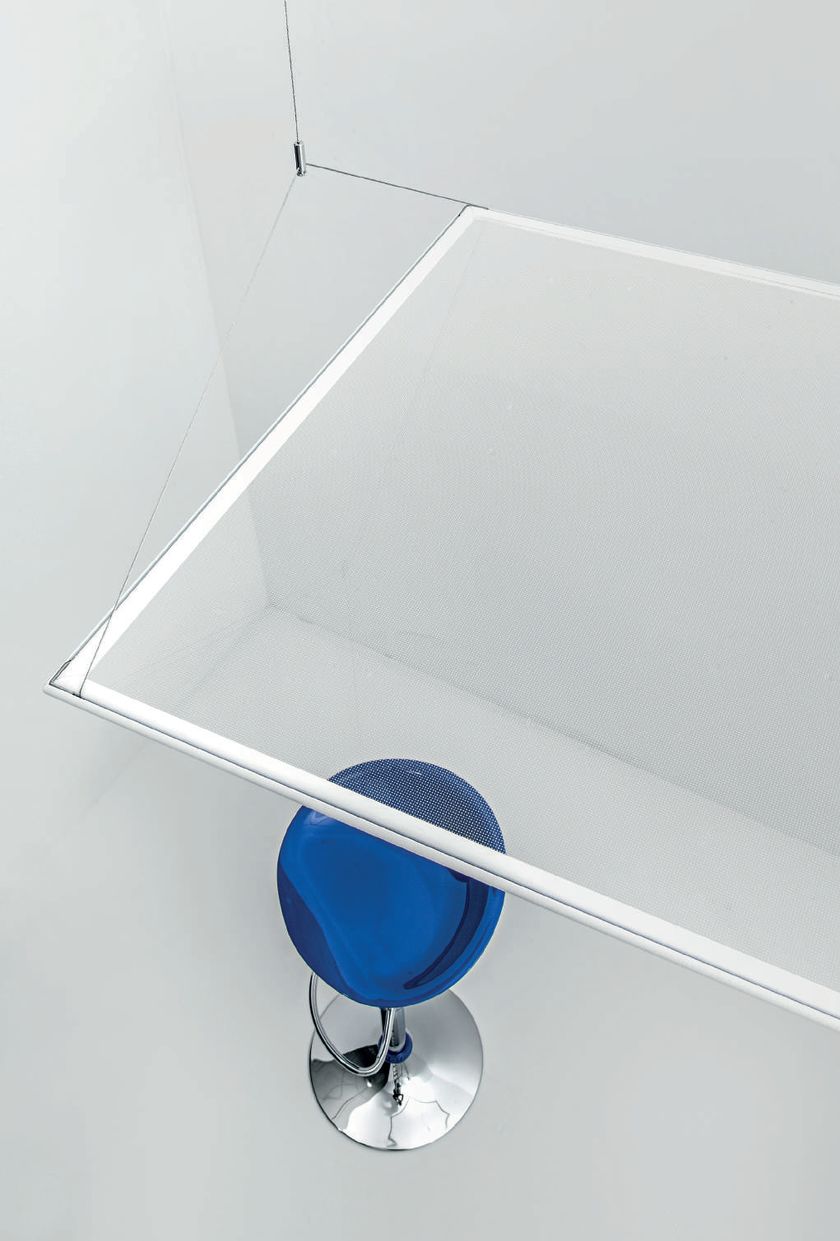 LED direct-indirect light PMMA pendant lamp PLUMA By Plexiform