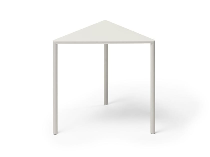 Modular triangular Corian® side table POINT 60° Point Collection By ...
