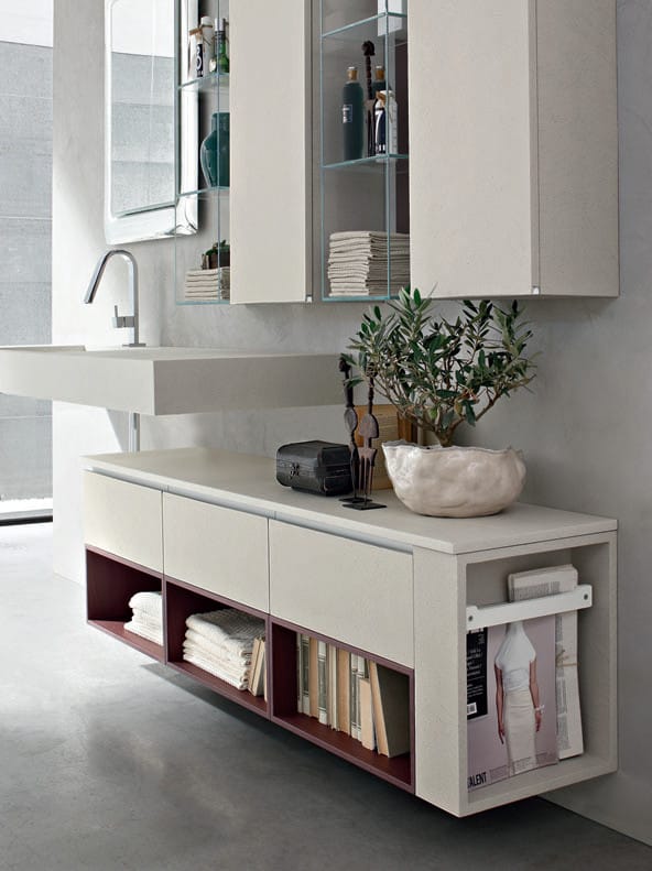 Sistema bagno componibile POLLOCK YAPO - COMPOSIZIONE 47 Collezione Pollock By Arcom