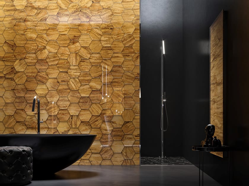 POMPEI Indoor glass wall/floor tiles By Vetrocolor