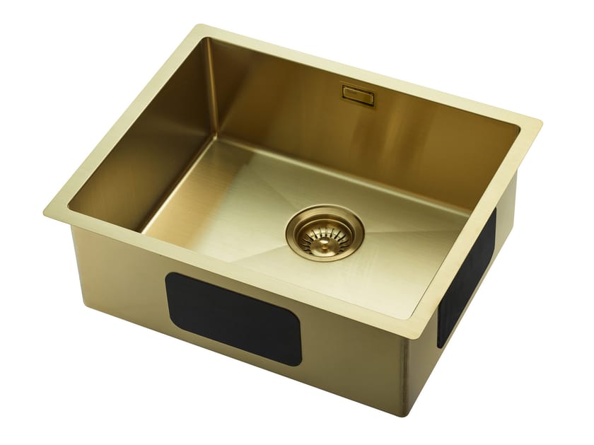 Single built-in stainless steel sink POOL By A.S.Helsingö