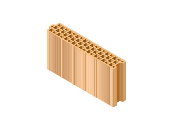 POROTON® 10x50x25 Bloque cerámico para tabique/tabicón By T2D