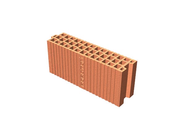POROTON® TRAMEZZA 12x45x19 Blocco da tramezzatura in laterizio By T2D