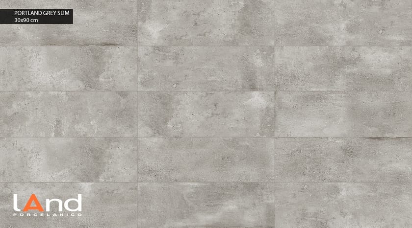 Technical porcelain wall tiles with concrete effect PORTLAND SLIM GREY PORTLAND Collection By ...