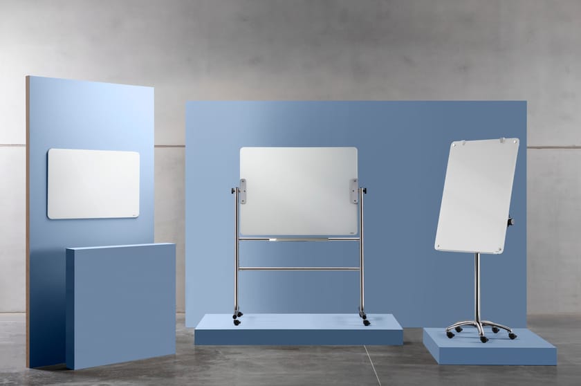 PORTO Wall-mounted tempered glass office whiteboard By ARCHYI.