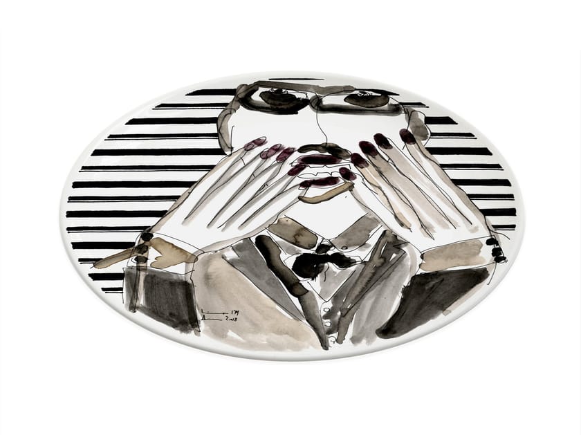 Ceramic dinner plate PORTRAIT III Portrait Collection By Kiasmo design ...