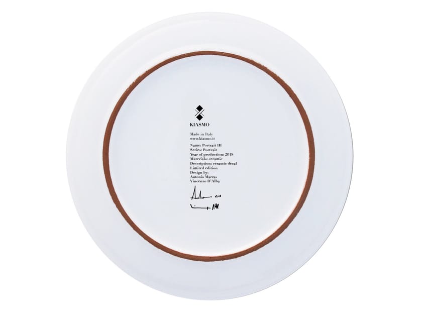 Ceramic dinner plate PORTRAIT III Portrait Collection By Kiasmo design ...