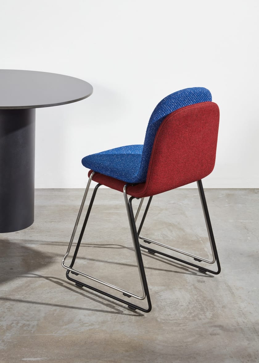 POTATO Silla patín tapizada apilable By DesignByThem | design Sarah ...