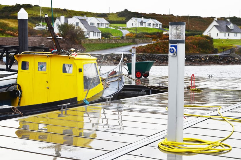 Marina & Camping Power Pillar POWER POLE C/W LED LIGHT By Garo