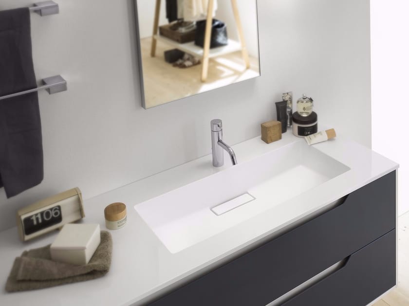 Meuble pour salle de bain / meuble sous-vasque en stratifié PRESTIGE ...