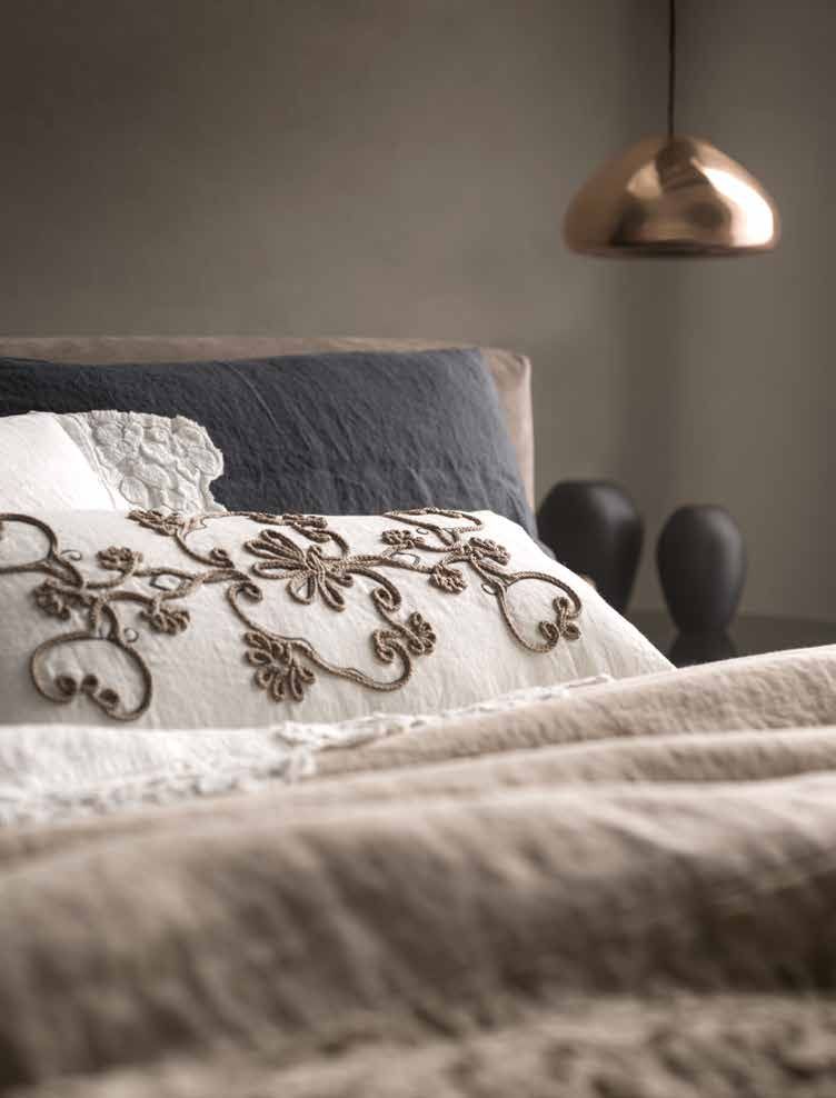 Linen pillow case with floral pattern PRIMULA | Pillow case Decor ...