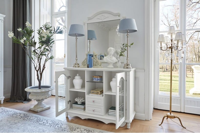 PRINCESS Rectangular wooden console table with drawers By Arrediorg.it®