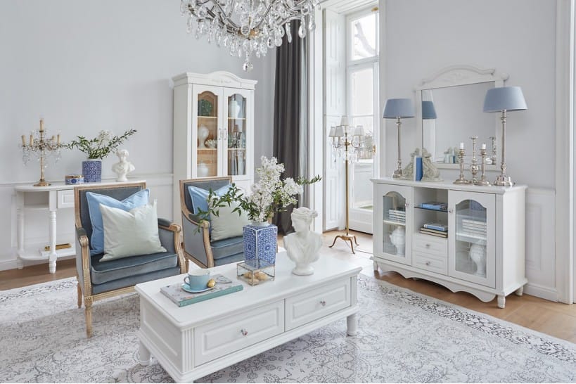 PRINCESS Rectangular wooden console table with drawers By Arrediorg.it®